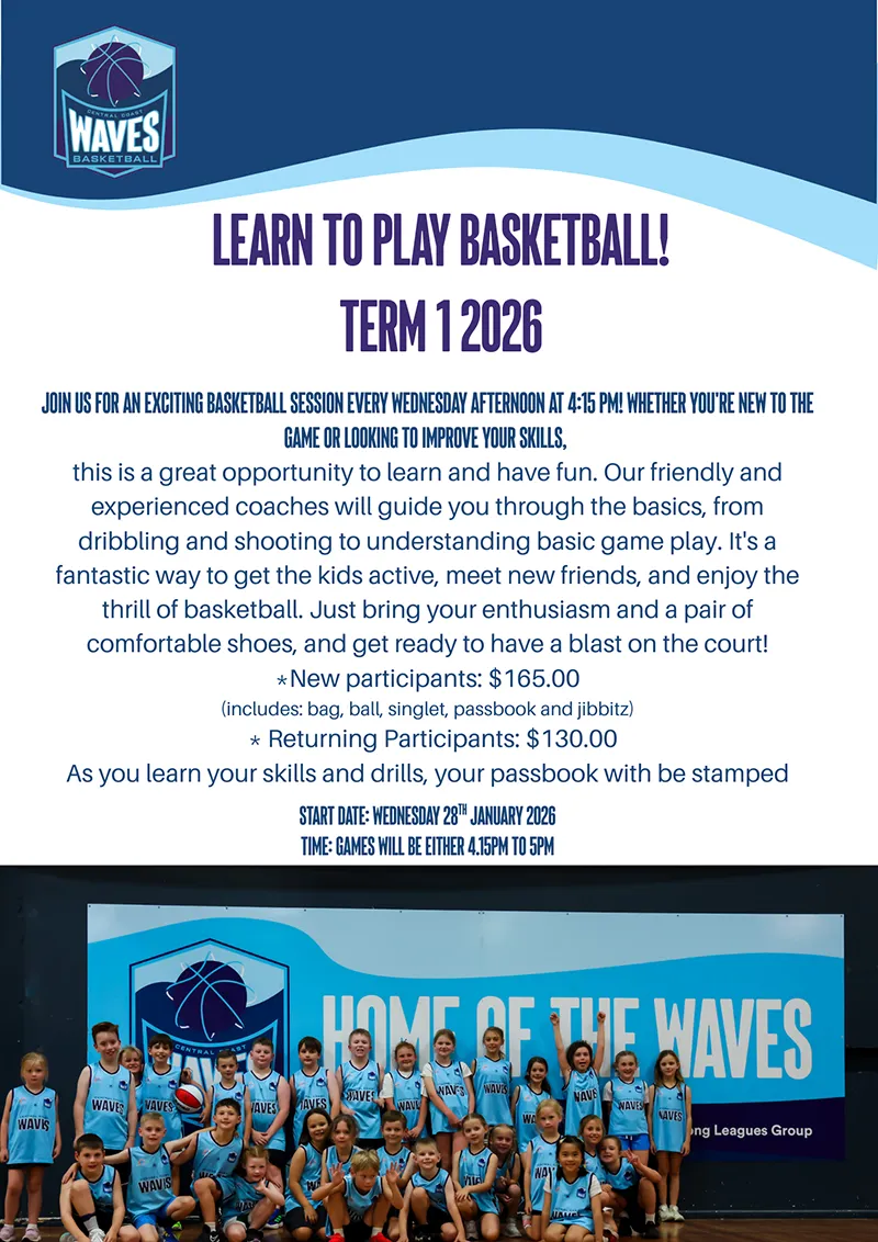 Learn To Play - Central Coast Waves Basketball